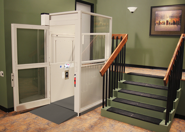 Bruno Enclosure Vertical Platform Lift - Order A Wheelchair Lift Today ...