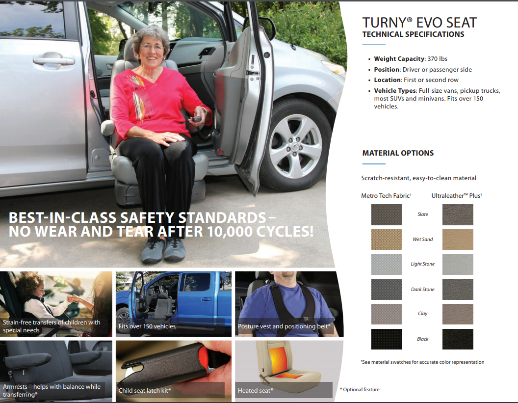 BraunAbility Turny Evo Seat Lift - Marietta Mobility